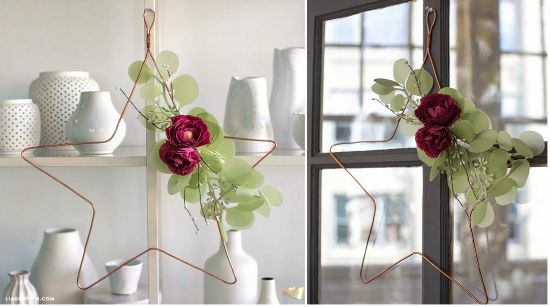 DIY estrella de Navidad con cobre decorada | Decoración