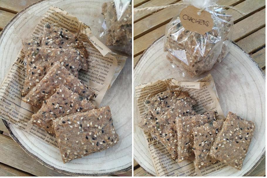 Crackers integrales de espelta y semillas | Cocina