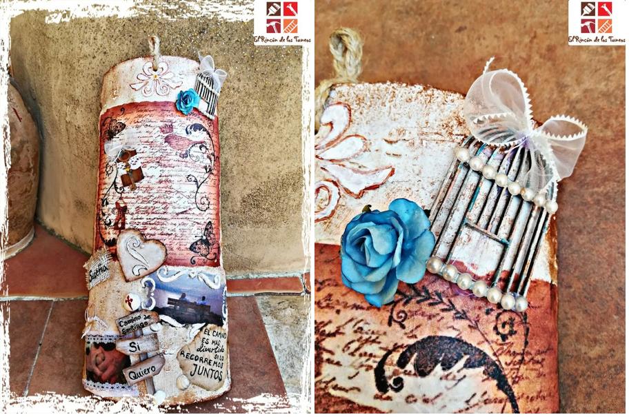 Cómo decorar una teja con mixed media | Bricolaje